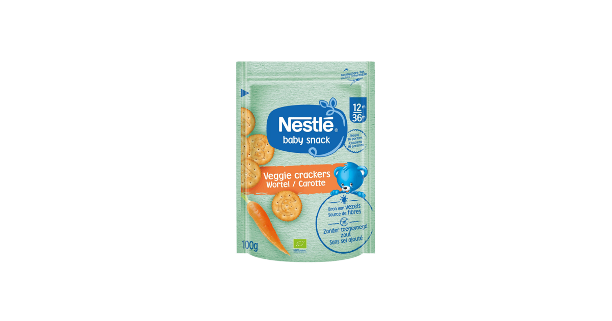 Veggie crackers met Wortel 12M+ | Nestlé Baby Snack